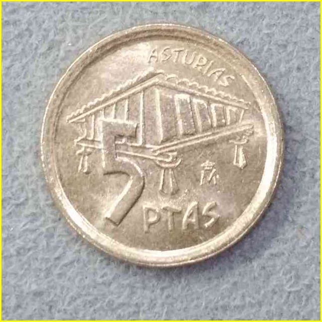 Yahoo!オークション - 【スペイン 5ペセタ 硬貨/1995年】 5 PTAS/アス...