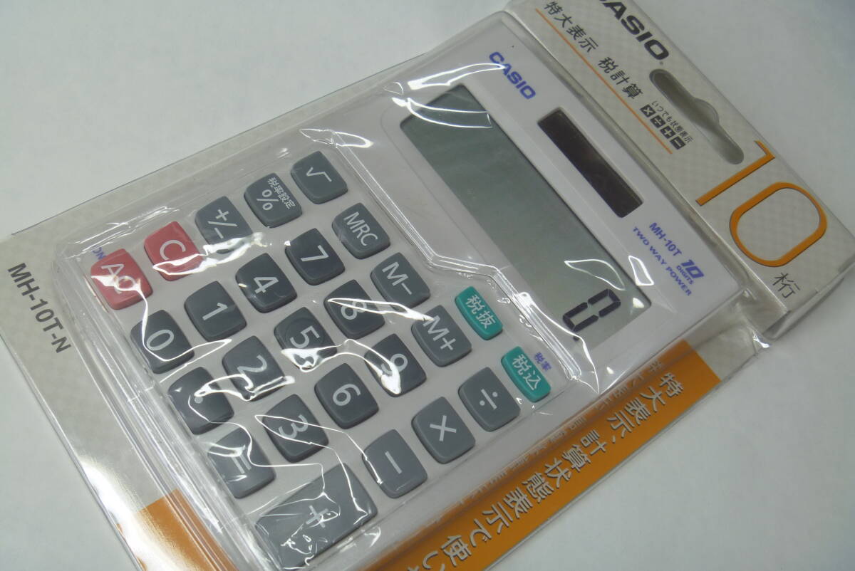 Yahoo!オークション - 【CASIO】10桁ソーラー電卓・MH-10T-N 税込み／...
