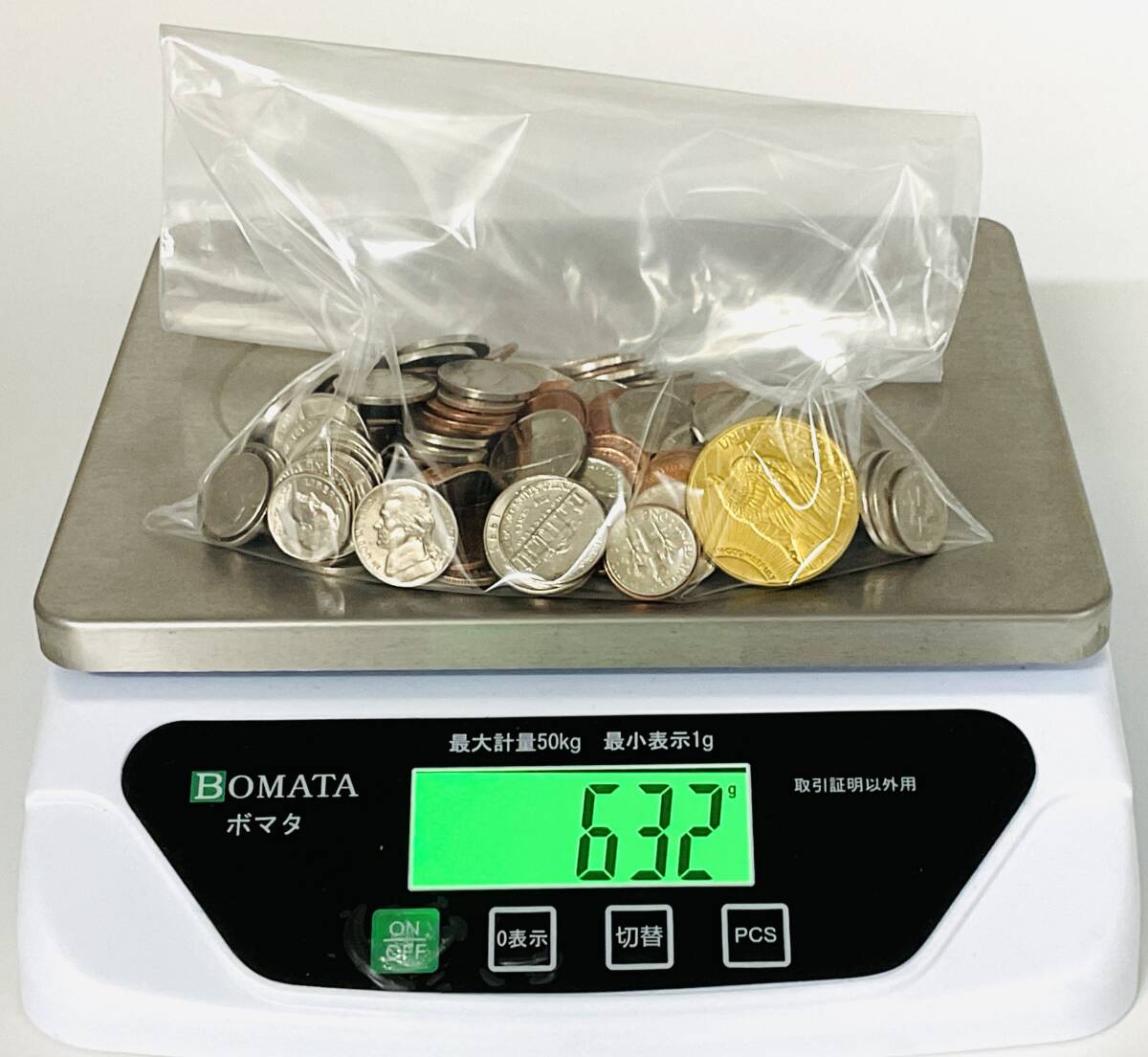 Yahoo!オークション - 1円～ 海外 古銭 まとめ 630g アメリカ ドル セ...