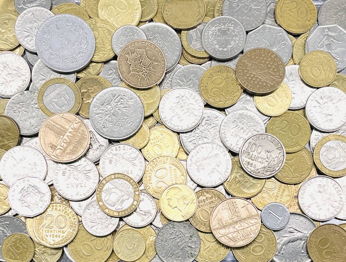 Yahoo!オークション - 1円～ 外国 古銭 まとめ 740g フランス フラン ...