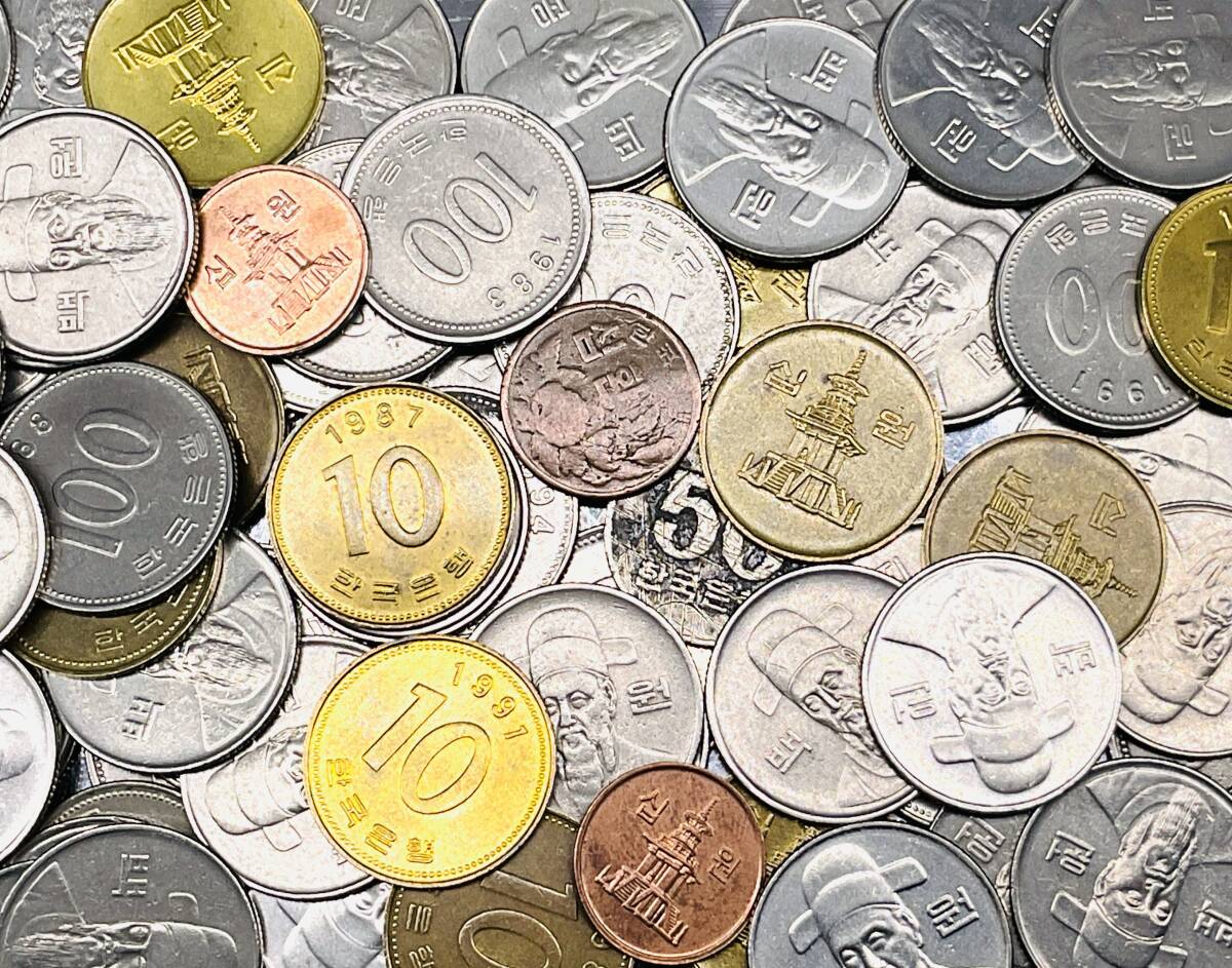 Yahoo!オークション - 1円～ 外国 古銭 まとめ 870g 大韓民国 ウォン ...