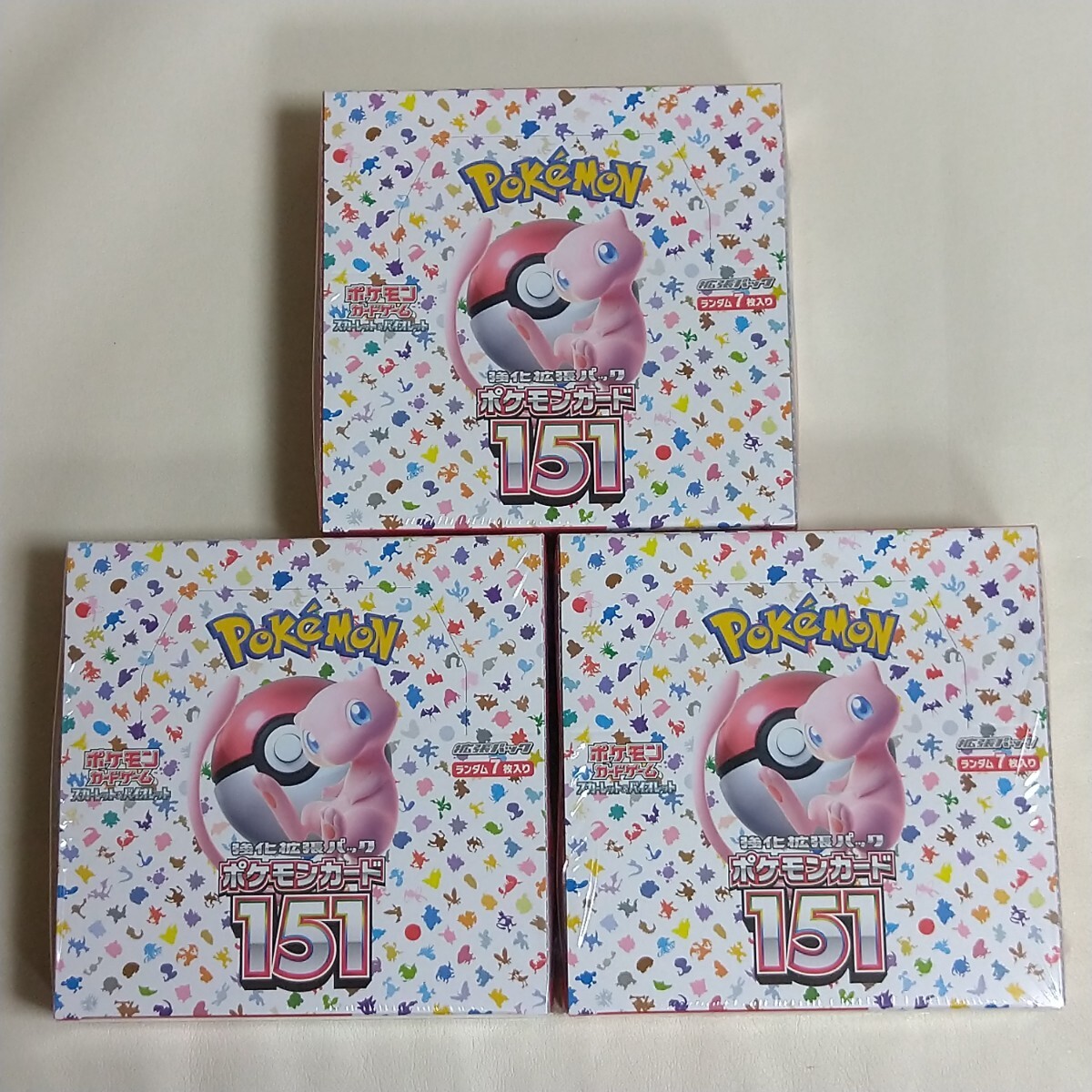 Yahoo!オークション - 即決 新品 ポケモンカード151 3box シュリンク...