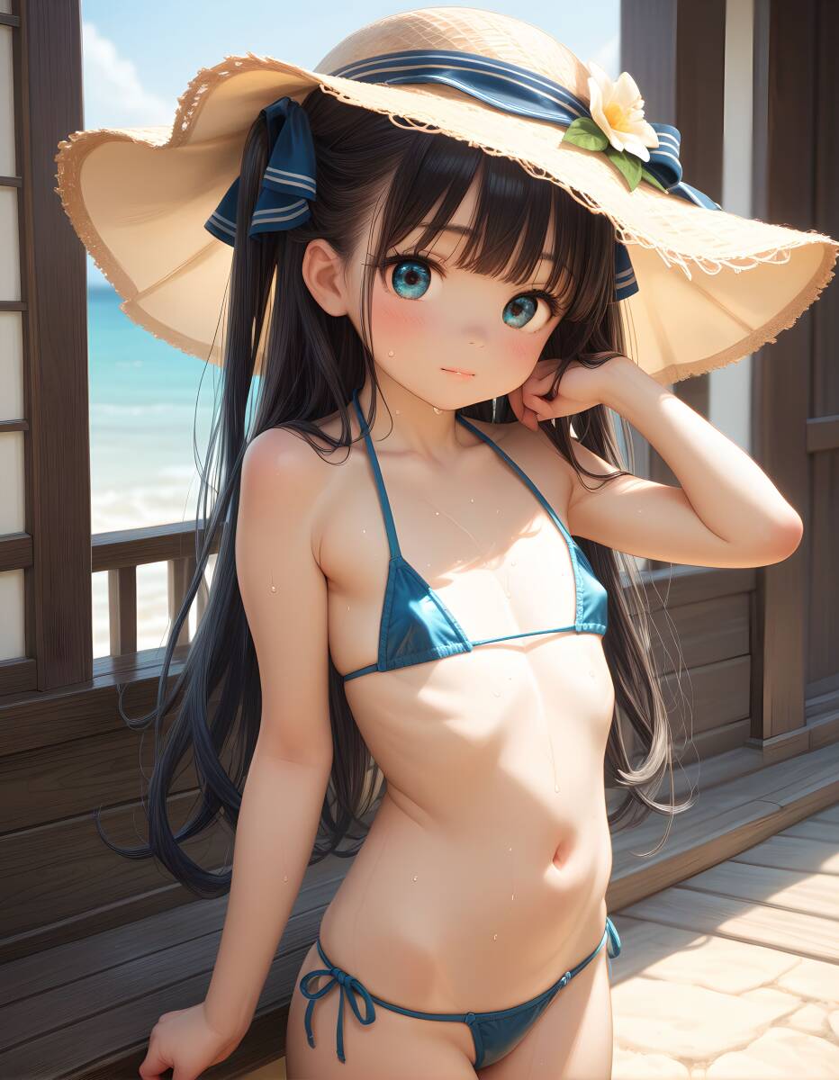 Yahoo!オークション - A1107-65 水着 イラストラミネート（A4）