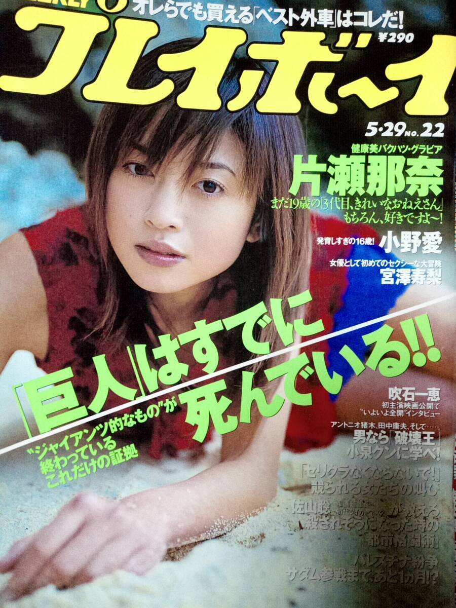週刊プレイボーイ 2001年5月29日号 No.22 片瀬那奈9p小野愛6p北川えり5p吹石一恵4p宮澤寿梨8p 10GIRLS テンガールズ 5p桜4p青木沙羅3p(その他)｜売買された ...