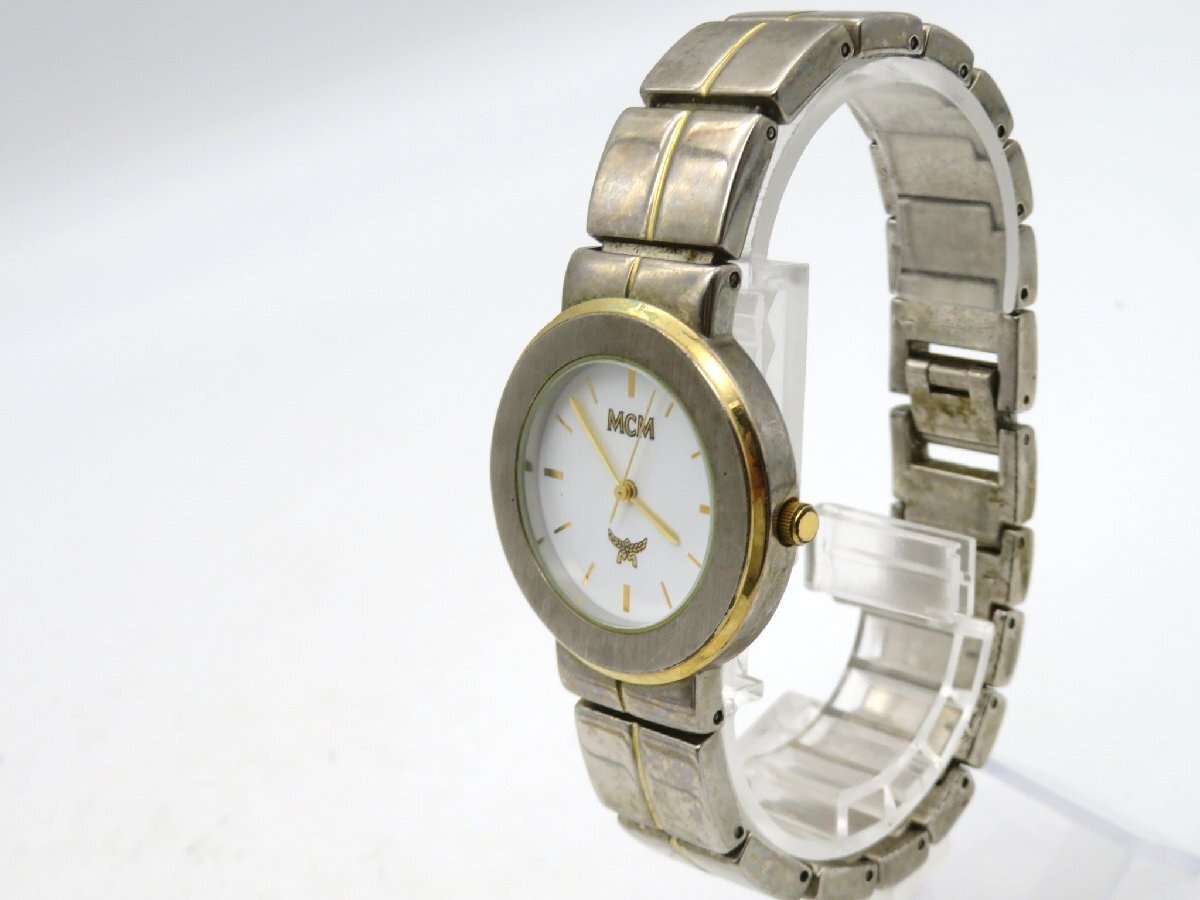 Yahoo!オークション - \1 稼働 MCM 6991 ホワイト クオーツ ユニセック...