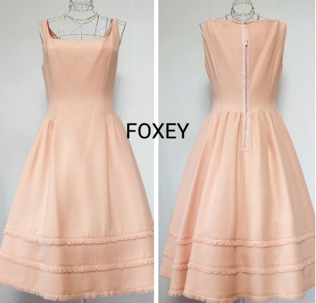 Yahoo!オークション - FOXEYフォクシーワンピースオレンジ系希少42