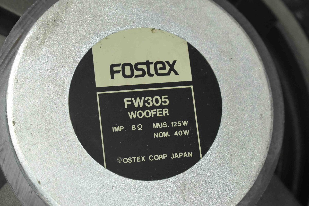 Yahoo!オークション - F FOSTEX/フォステクス FW305 ウーファーユニッ...