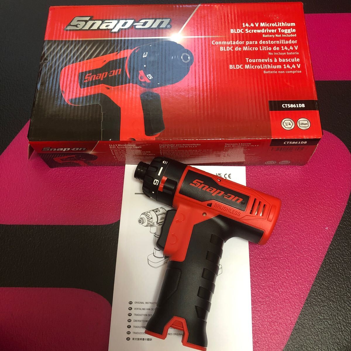 Yahoo!オークション - スナップオン 14.4V コードレススクリュードライ...