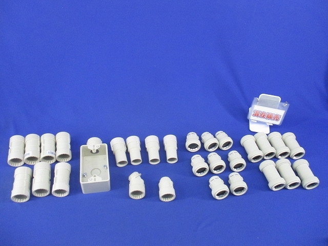 Yahoo!オークション - PF管用付属品セット(混在29個入)(ベージュ) FPC-...