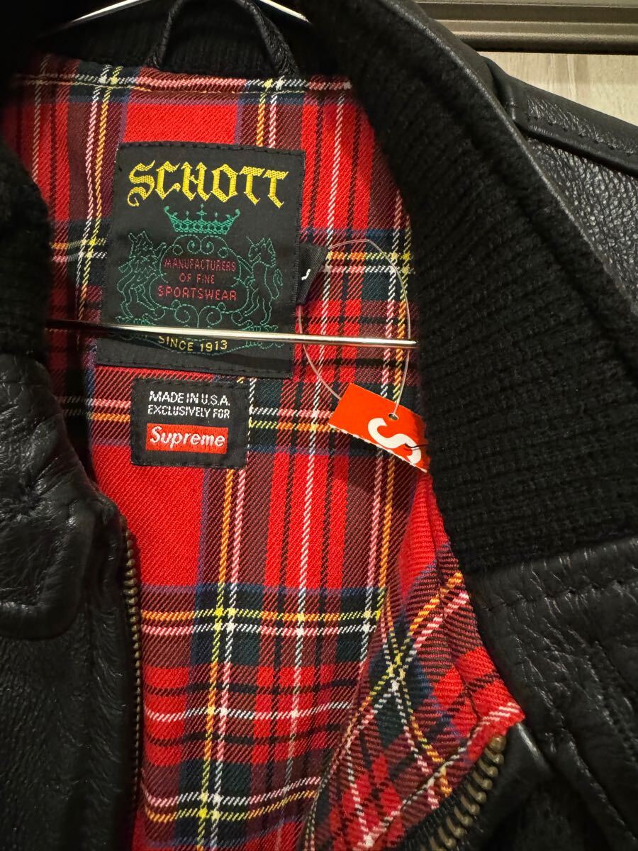 Yahoo!オークション - シュプリーム supreme ショット schott Lサイズ ...