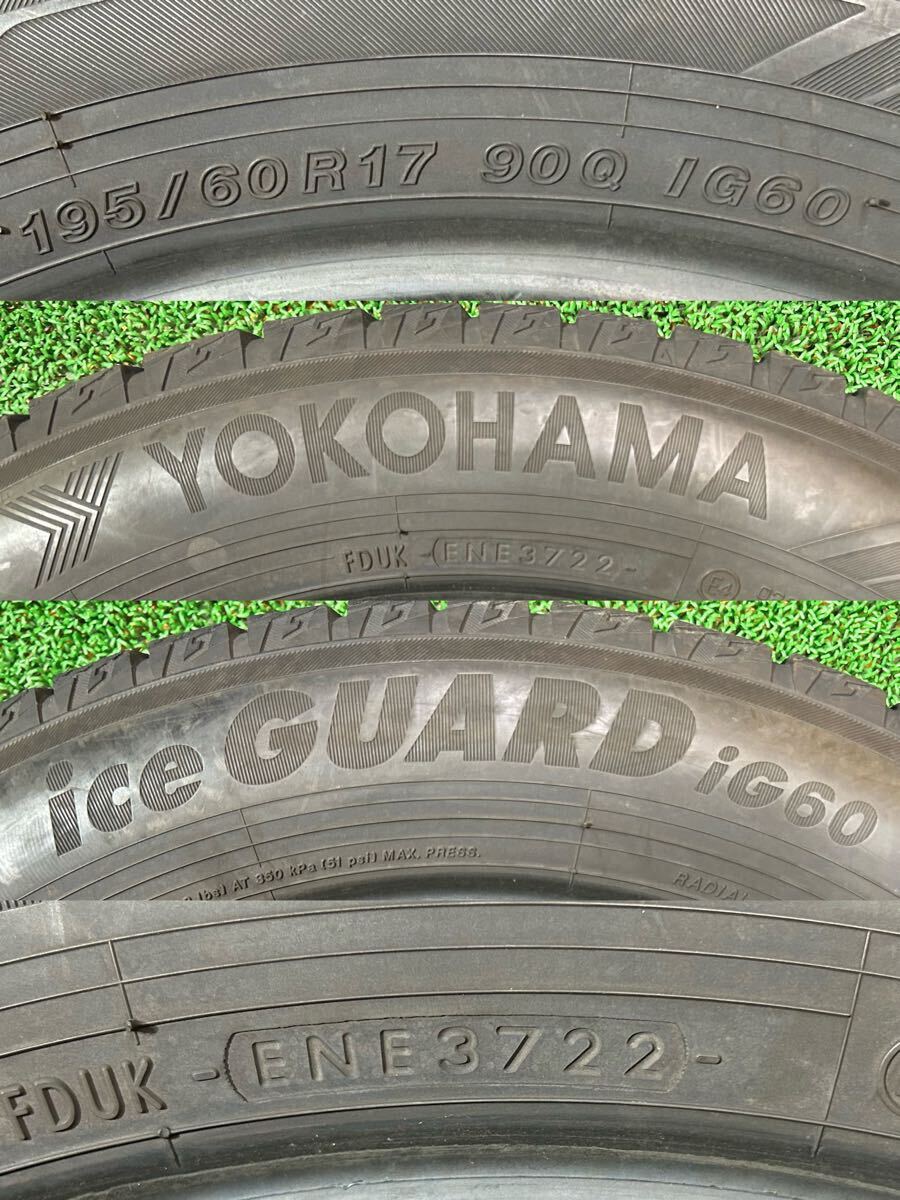 Yahoo!オークション - 冬用 195/60R17 90Q IG60 YOKOHAMA ice GUARD i...