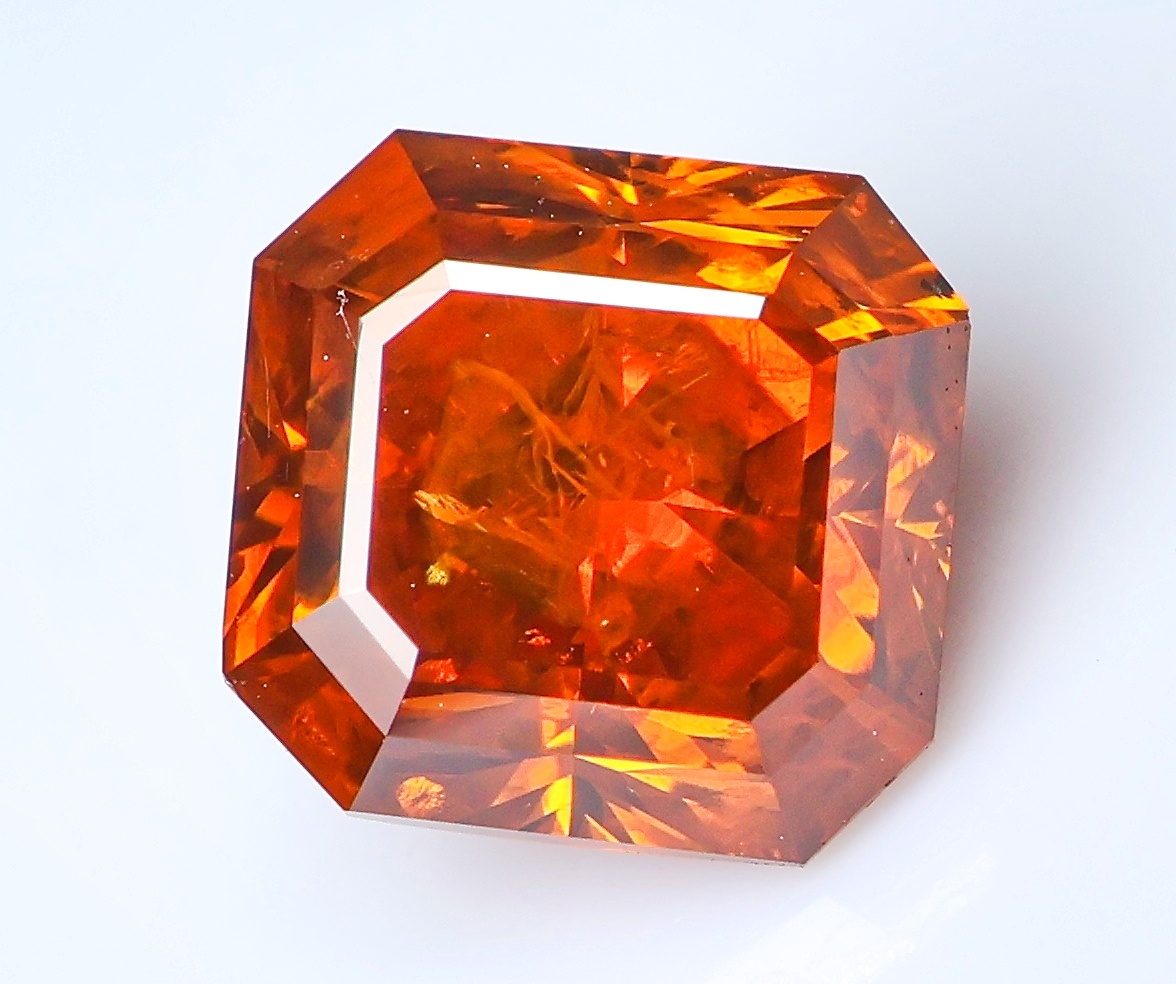 Yahoo!オークション - 【100円～】1.027ct 天然ダイヤ FANCY BROW...