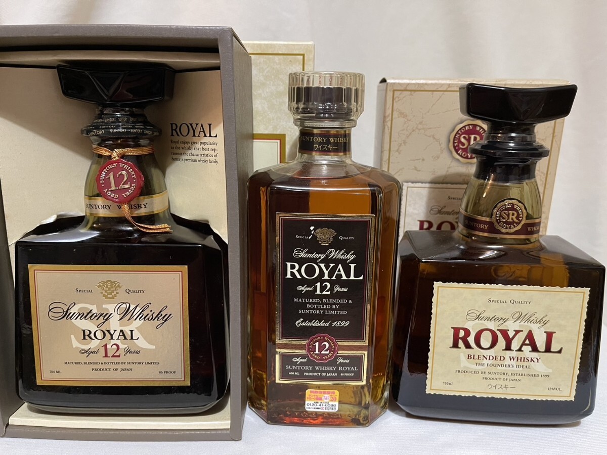 サントリー ローヤル 12年 スリムボトル 3本セット 700ml 660ml 未開栓 まとめ SUNTORY ROYAL ウイスキー(日本)｜売買されたオークション情報、yahooの商品情報 ...