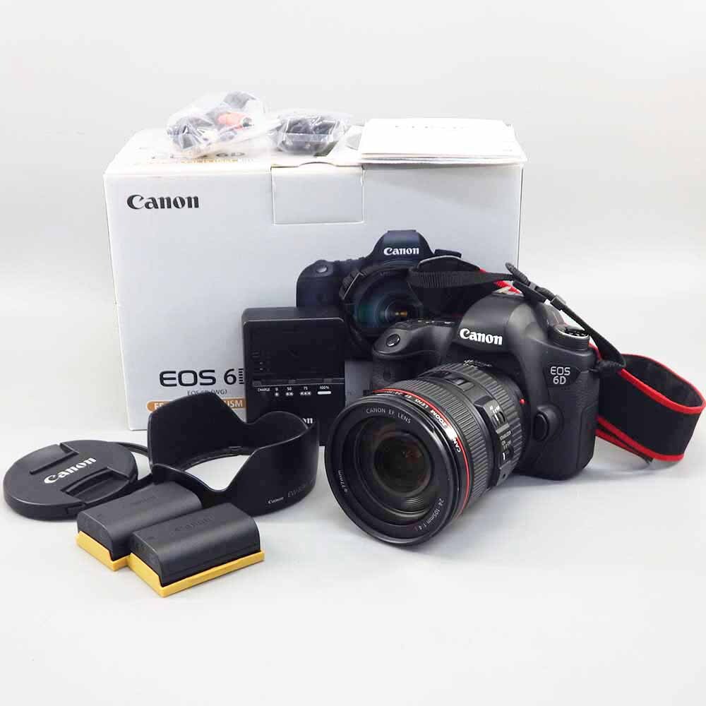 Yahoo!オークション - 1円〜 Canon キヤノン EOS 6D (WG) EF 24-105 F4...