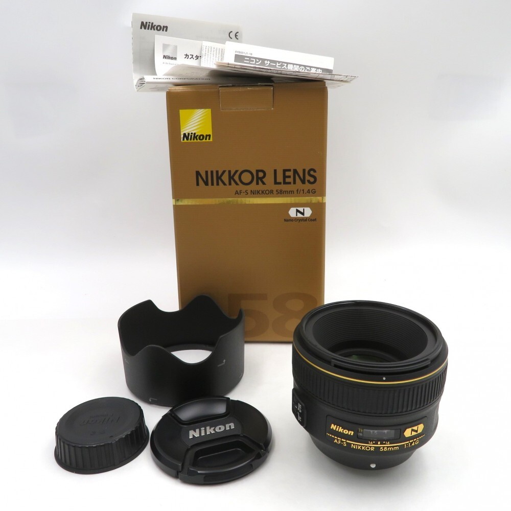 Yahoo!オークション - 1円〜 Nikon ニコン AF-S NIKKOR 58mm 1 1.4 F-m...