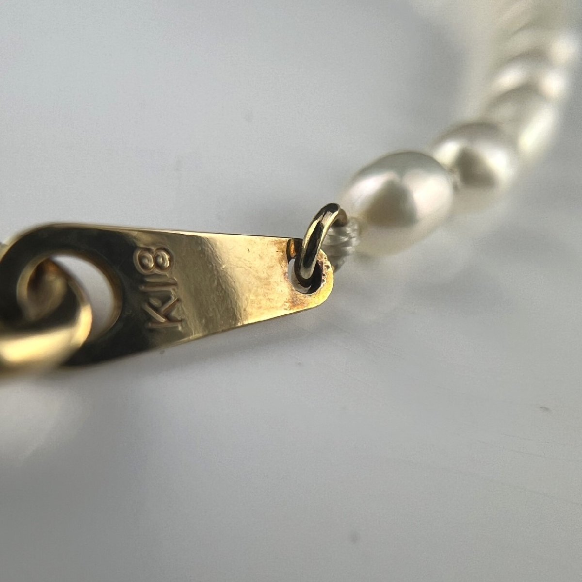 Yahoo!オークション - 【77】 K18 ブレスレット 淡水パール おしゃれ ...