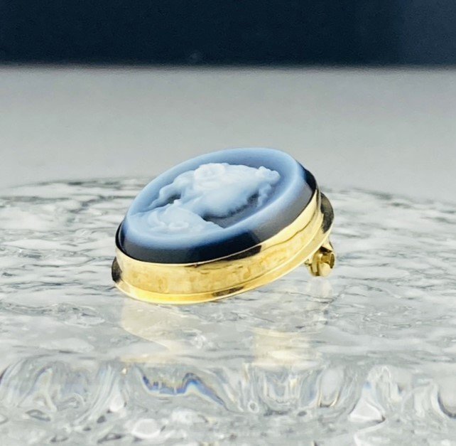 Yahoo!オークション - 【77】 K18 カメオ ブローチ ペンダントトップ ...