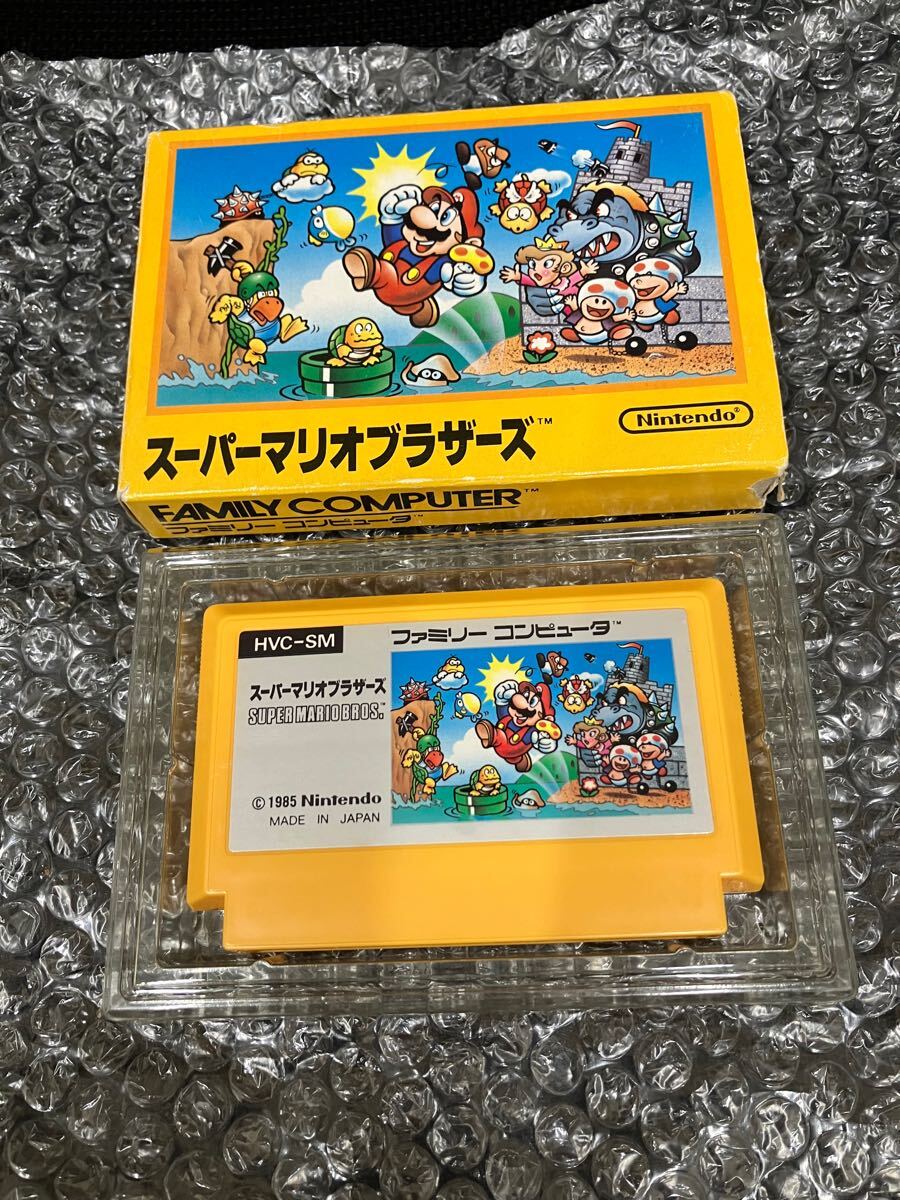 Yahoo!オークション - 【c133】スーパーマリオブラザーズ 箱付 ファミ...