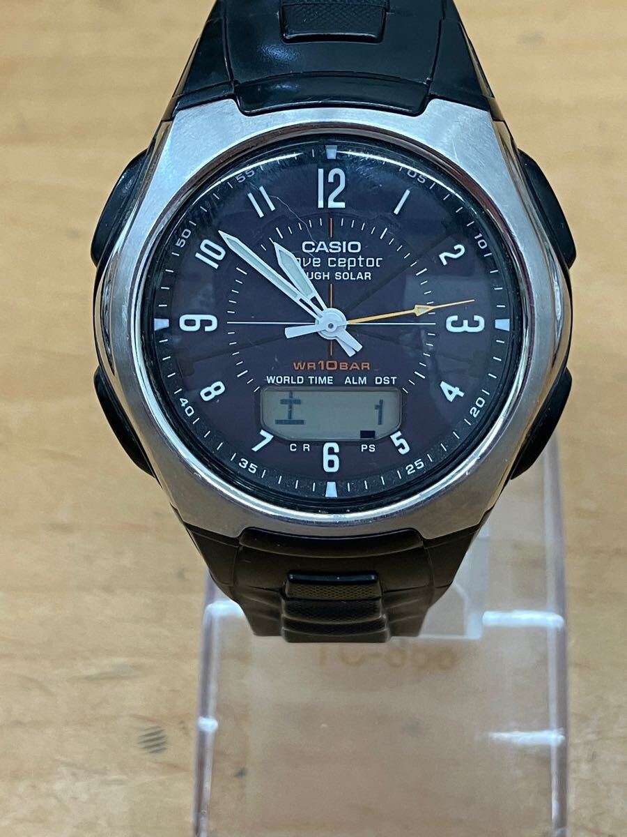 Yahoo!オークション - 【c178】稼働CASIO wave ceptor WVA-430J カシオ...