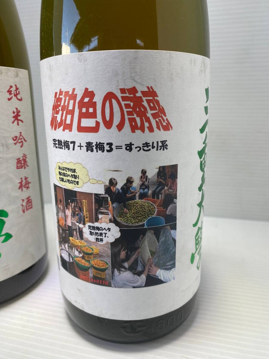 未開栓 紅梅梅酒造 純米吟醸梅酒 三重大学 琥珀色の誘惑 完熟梅7 青梅3 第八回天満天神梅酒大会梅酒部門第二位 1800ml AL11% 2本セット(梅酒)｜売買されたオークション情報 ...