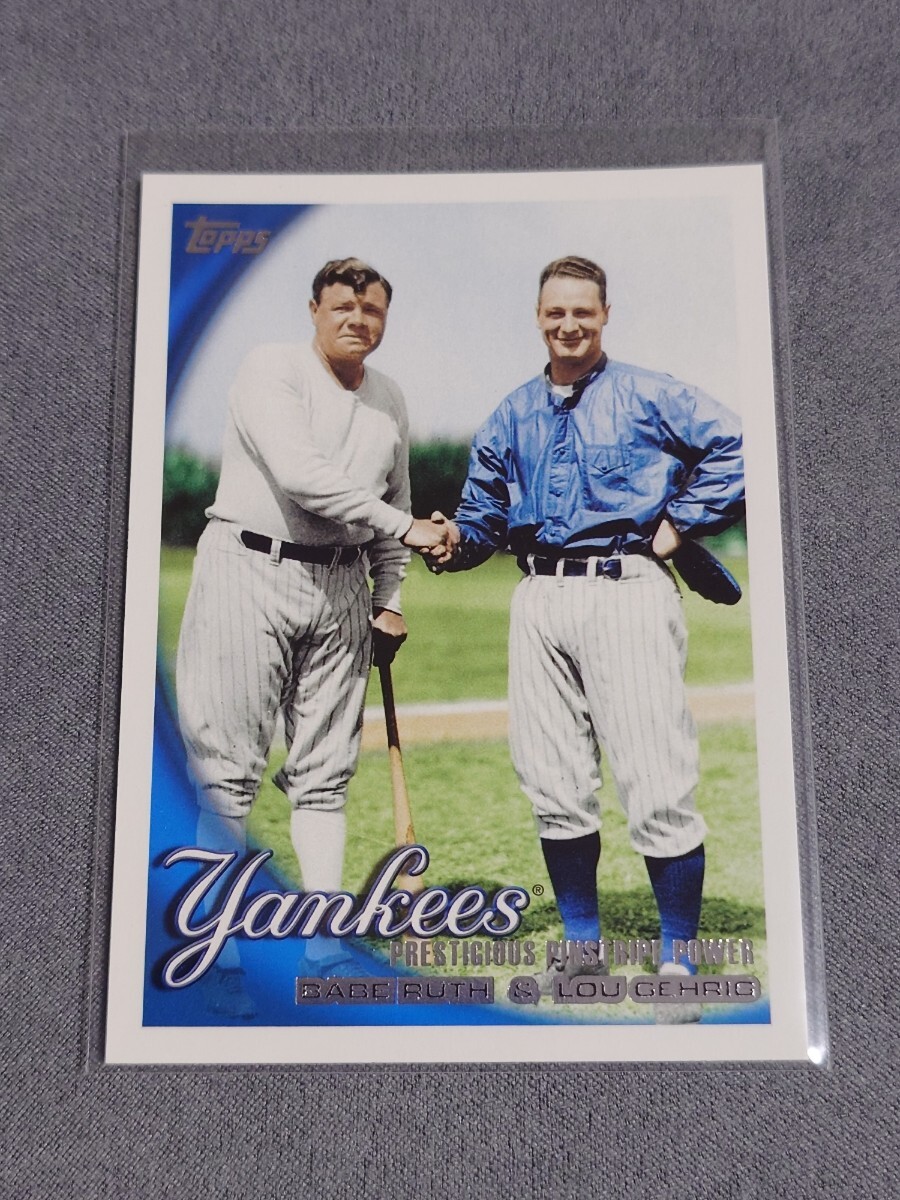 Yahoo!オークション - 2010 topps BABE RUTH LOU GEHRIG
