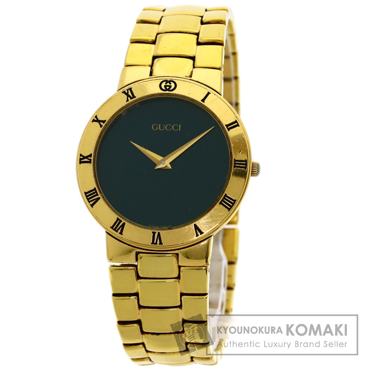 Yahoo!オークション - GUCCI グッチ 3300.2M ラウンドフェイス 腕時計 ...