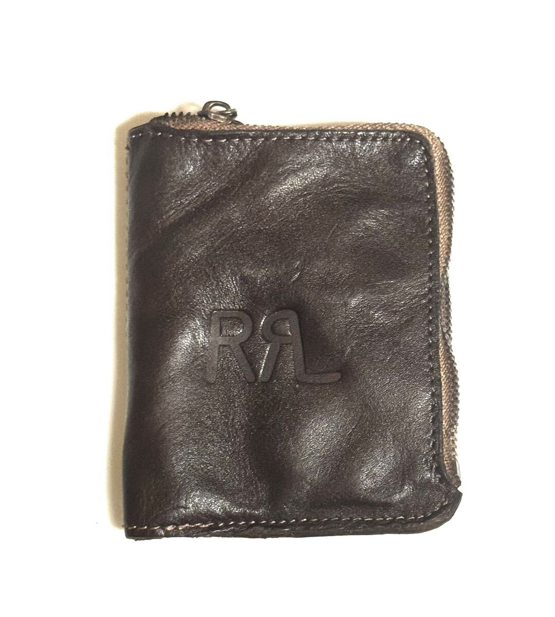 Yahoo!オークション - 1円スタート RRL 2つ折りウォレット ダブルファ...