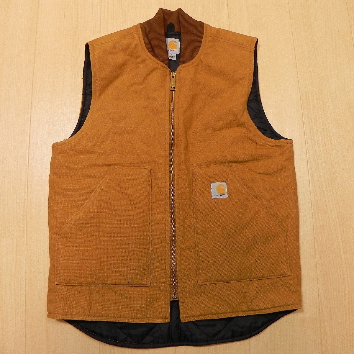 Carhartt カーハート V01-BRN DUCK VEST ダック ベスト 裏地キルティング ブラウン S サイズ c(その他)｜売買されたオークション情報、yahooの商品情報を ...