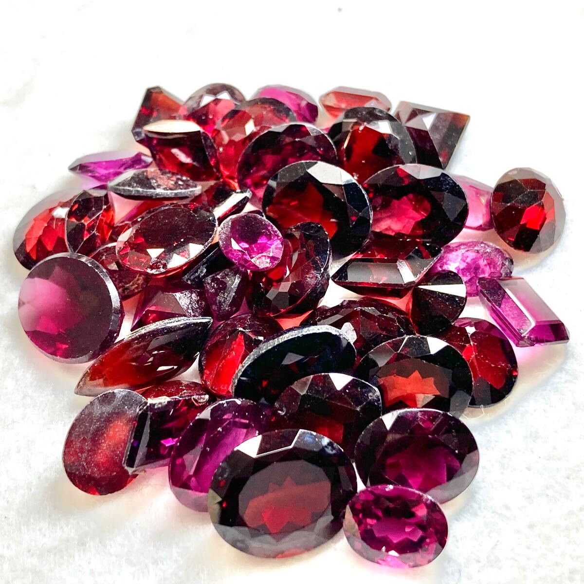 Yahoo!オークション - 1円〜 天然ガーネットおまとめ150.5ct n ルー...