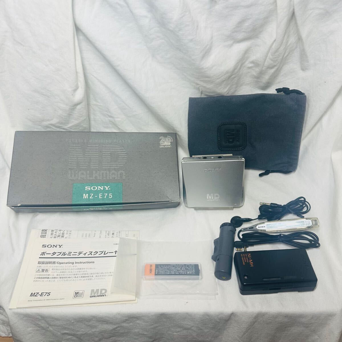 Yahoo!オークション - SONY ソニー WALKMAN MD ウォークマン MZ-E75 ポ...