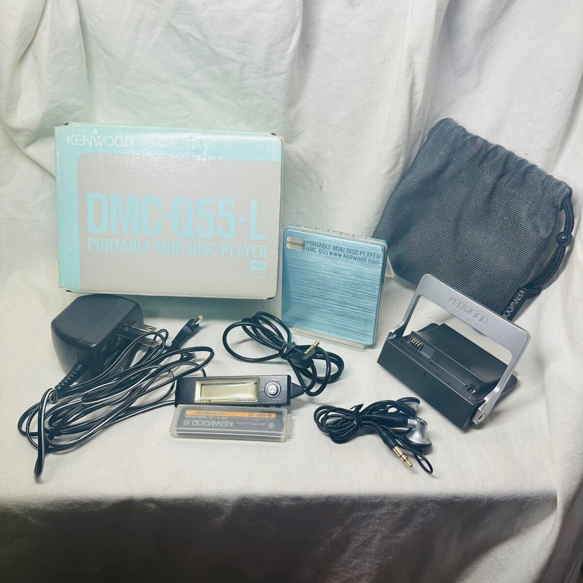 Yahoo!オークション - KENWOOD DMC-Q55-L ポータブルMDプレーヤー MDLP...