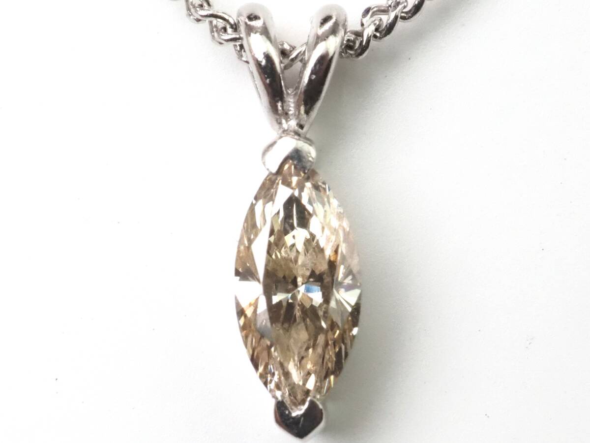 Yahoo!オークション - 【5403T】Pt850 天然ダイヤモンド 0.43ct/3.7g ...