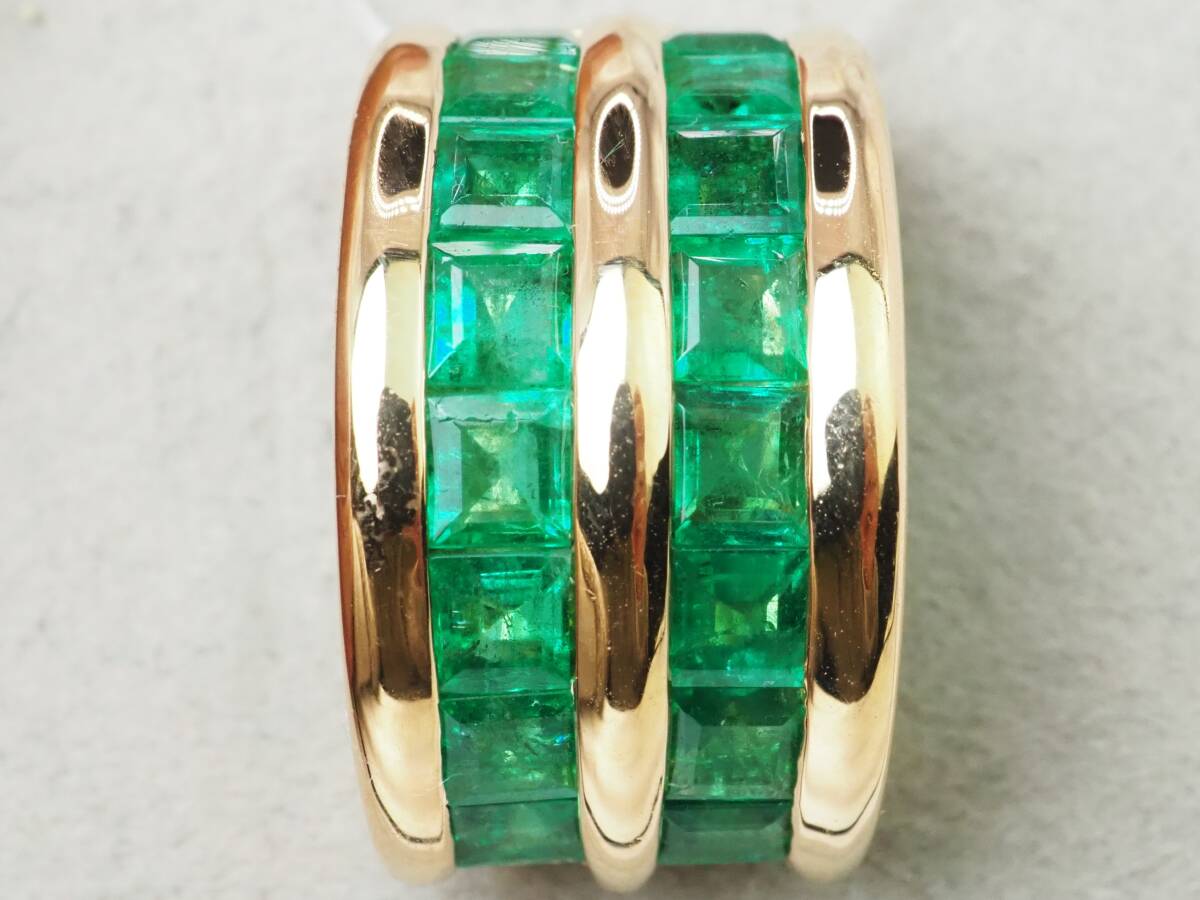 Yahoo!オークション - 【5561M】K18 天然エメラルド 3.81ct/10.6g ペン...