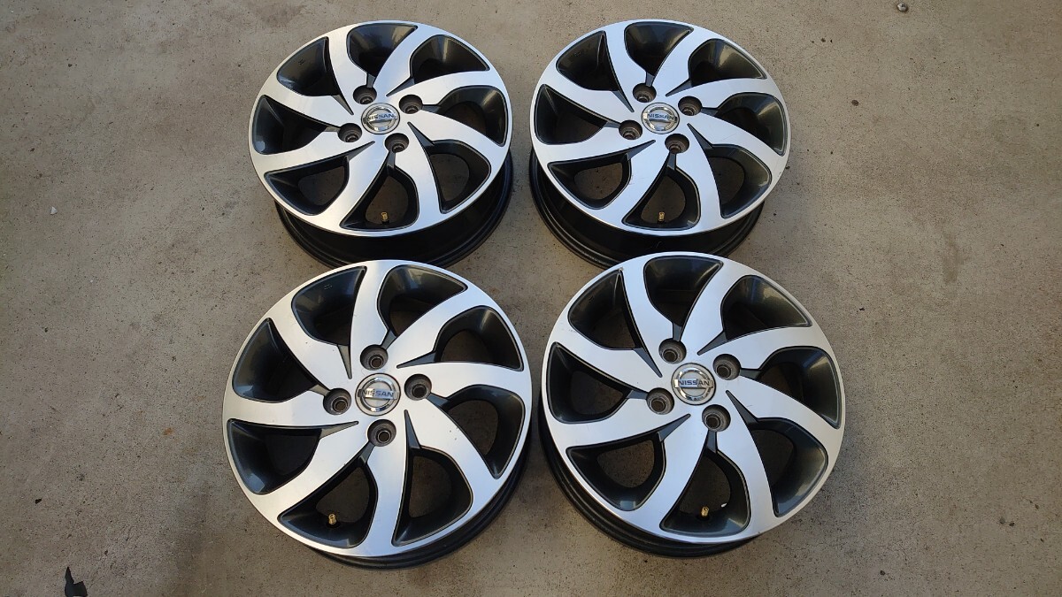 Yahoo!オークション - ニッサン ルークス純正 14x4.5J+50 4H PCD 100 ...