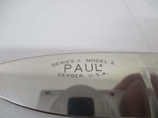 Yahoo!オークション - (8911) GERBER/ガーバー PAUL KNIFE/ポールナイ...