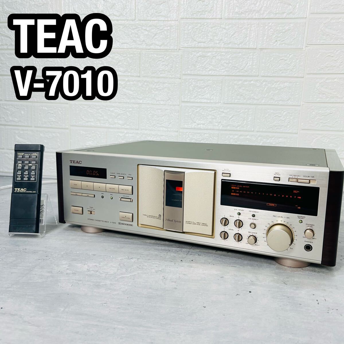 Yahoo!オークション - 希少 TEAC ティアック カセットデッキ V-7010 リ...