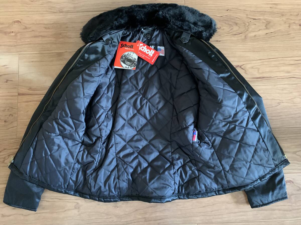 Yahoo!オークション - schott USA製 レディースボアナイロンジャケット
