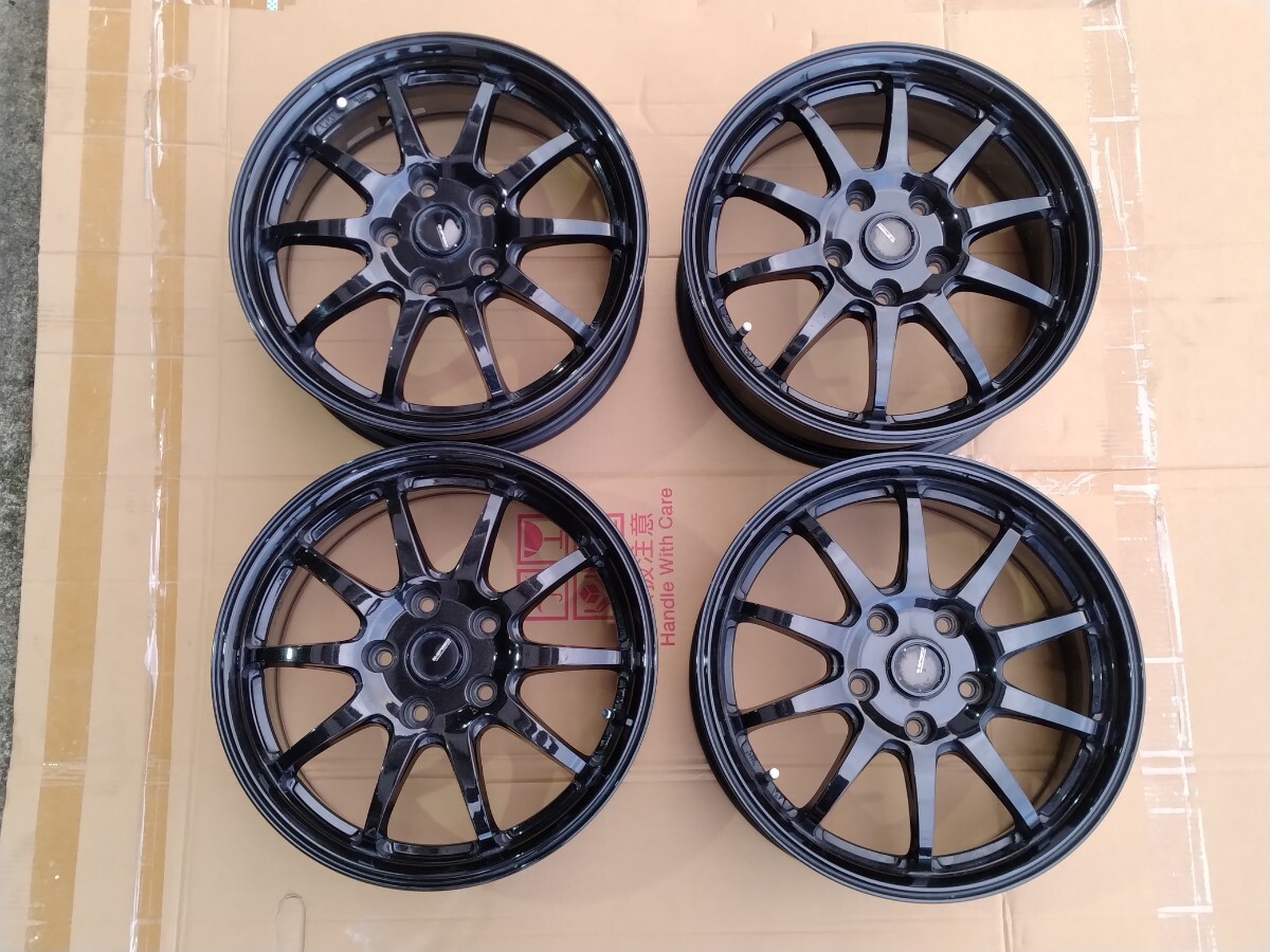 G.SPEED G-04 ホイール 4本 6.5J 16インチ PCD114.3 5穴 +48 ZC33S ZC32S ZC31Sスイフトスポーツ等 スタッドレス用 メタリックブラックMBK ...
