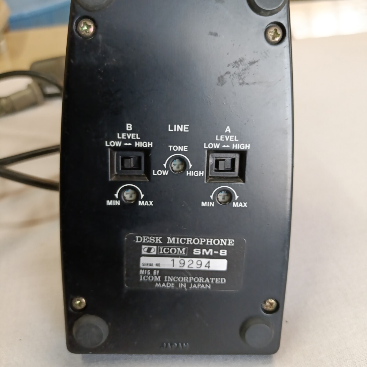 Yahoo!オークション - ICOM 8ピン スタンドマイク SM-8