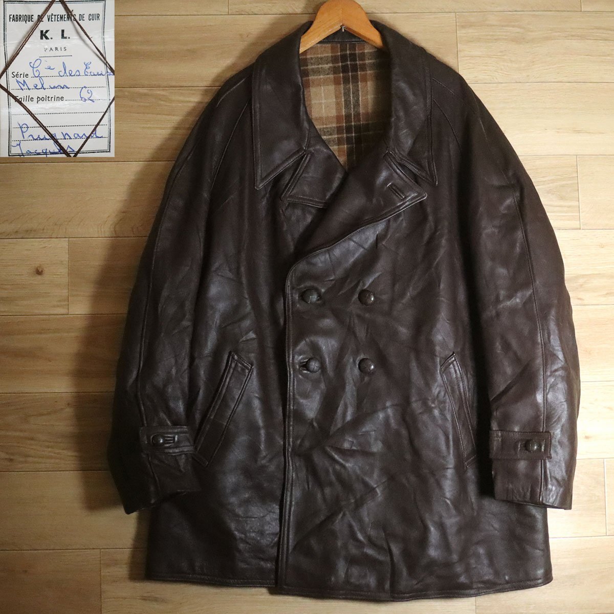 Yahoo!オークション - =7R/S5.7-3 60s~ フランス ヴィンテージ ダブル...