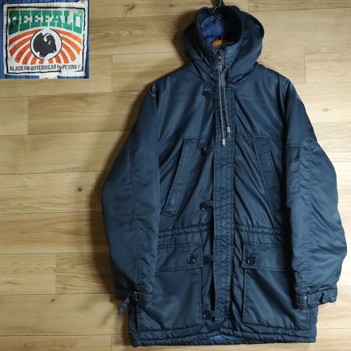 Yahoo!オークション - X2K/K6.13-1 BEEFALO フィールドパーカー 中綿ジ...