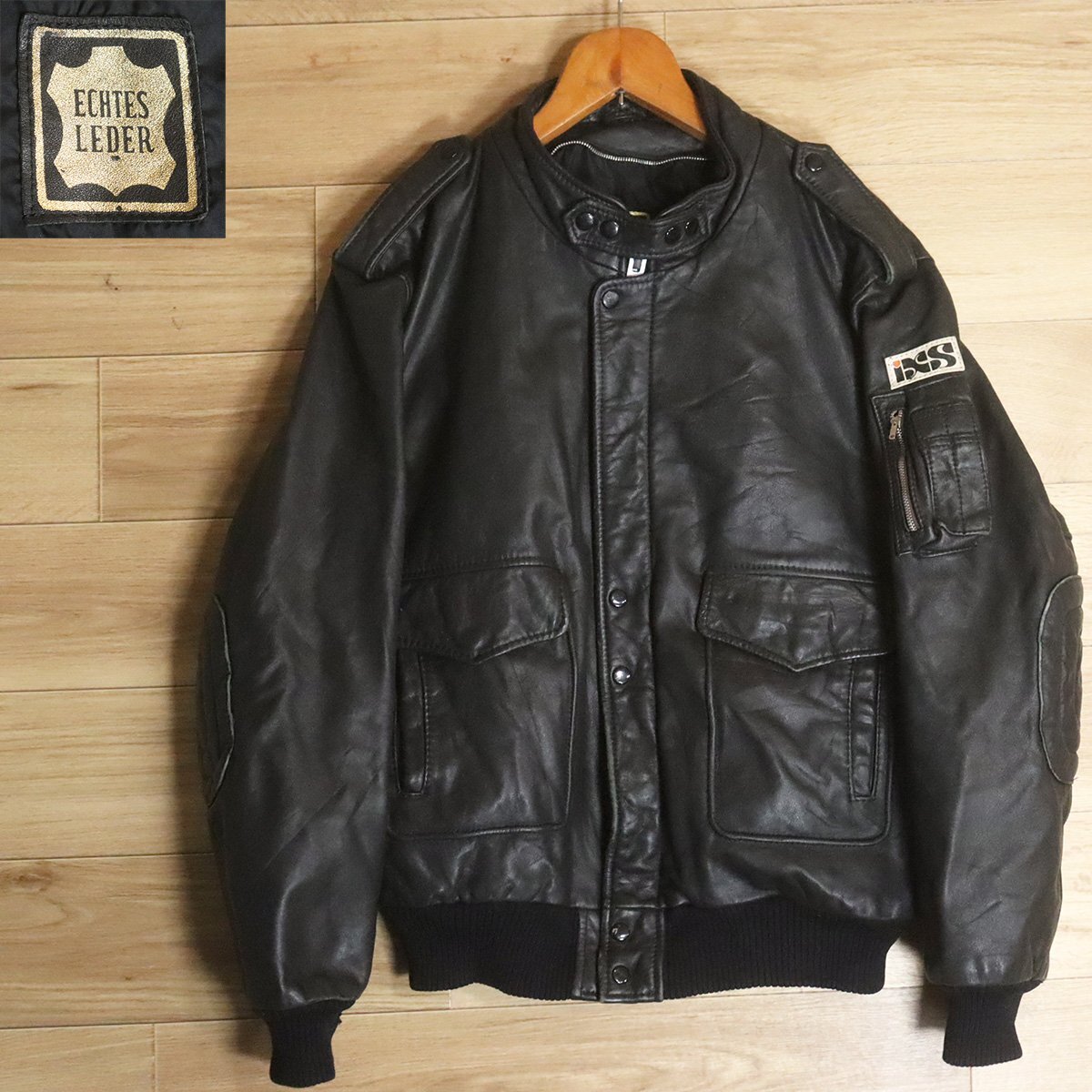 Yahoo!オークション - C6S/S4.8-3 ヨーロッパ古着 ixs イクス レザージ...