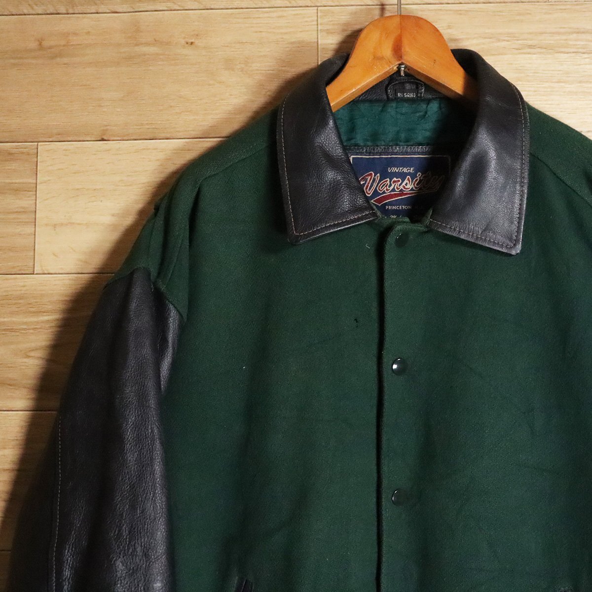Yahoo!オークション - B16S/S6.27-4 Vintage Varsity Princeton NJ 袖...