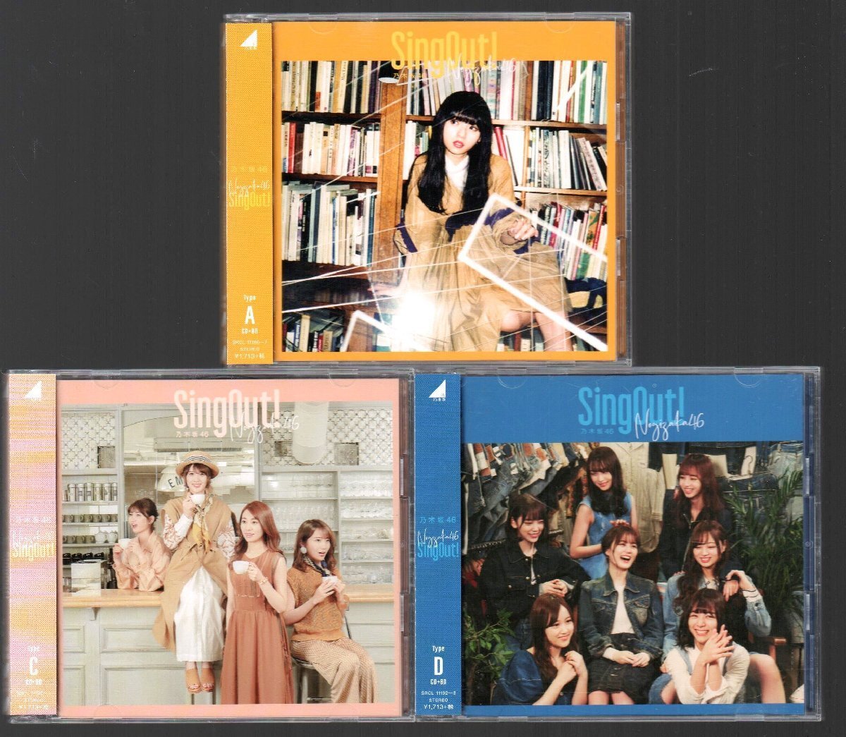 Yahoo!オークション - 乃木坂46 「Sing Out 」 Type-A C D 3種類セッ...