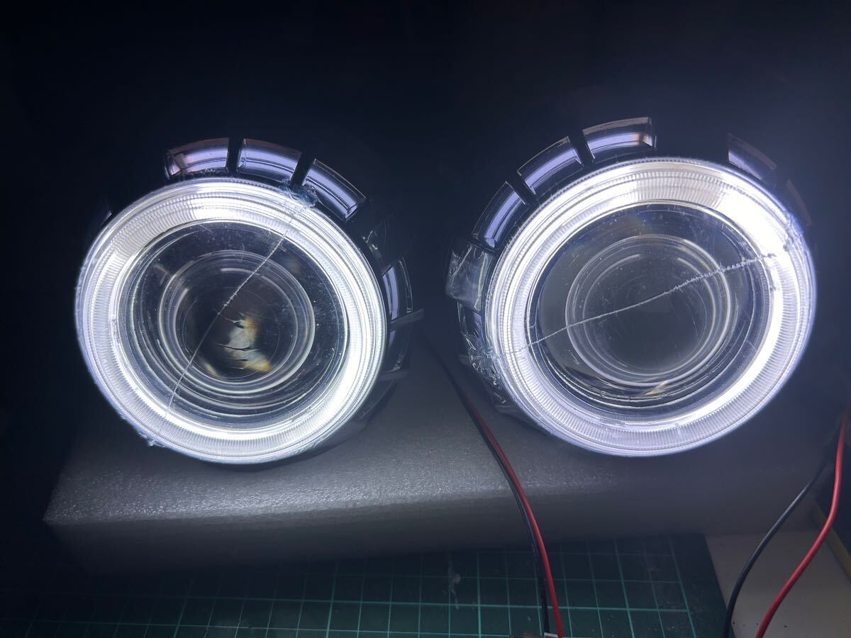 バイキセノン ヘッドライトプロジェクター CCFL イカリング エンジェルアイ 品 発光色白 白HID35W6000k12v カスタム 改造 加工用(その他)｜売買されたオークション情報 ...