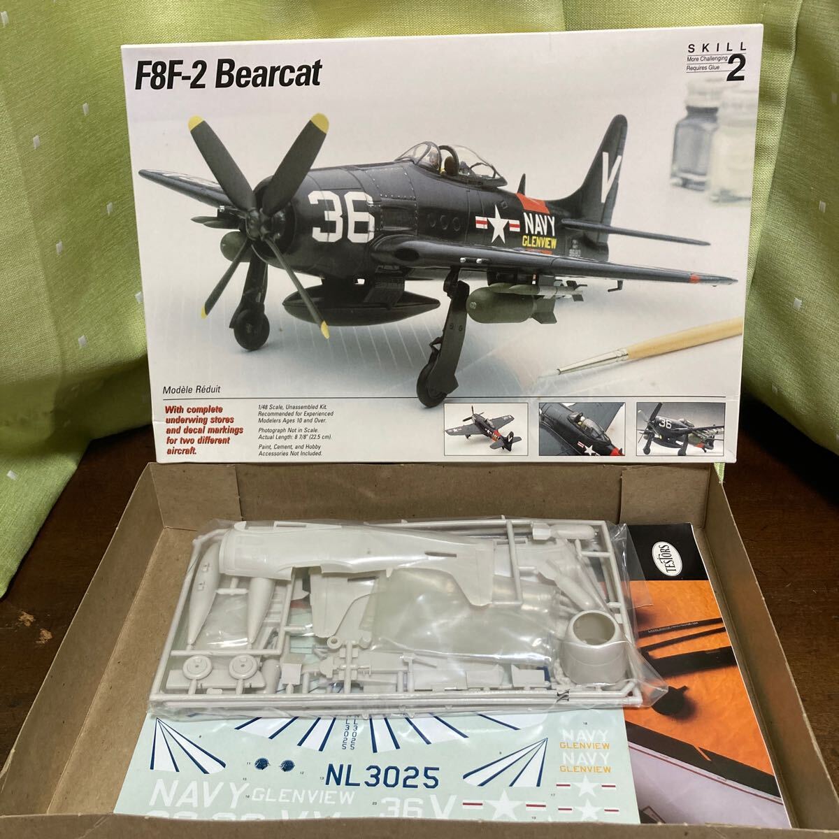 Yahoo!オークション - テスター 1/48 グラマン F8F-2 ベアキャット