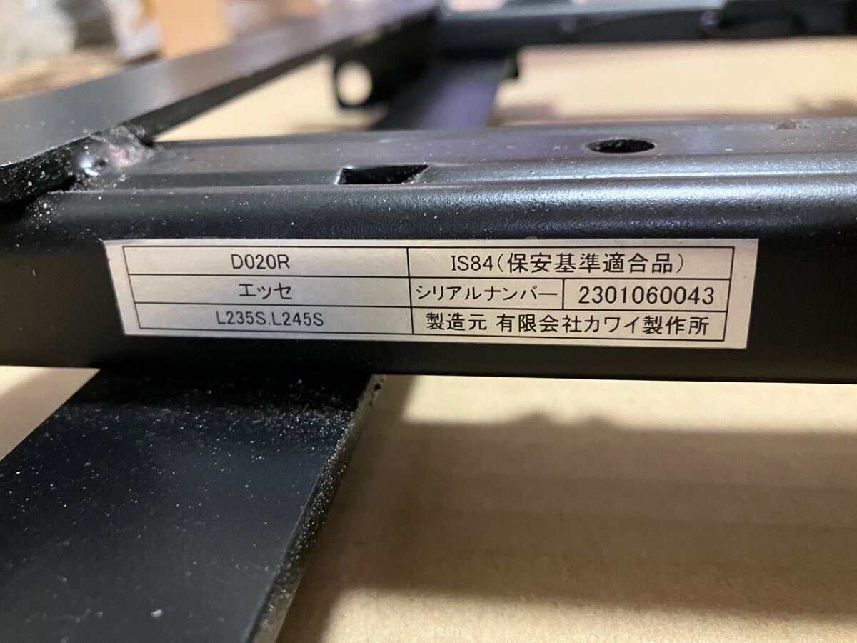 Yahoo!オークション - エッセ L235 シートレール カワイ製作所 セミバ...