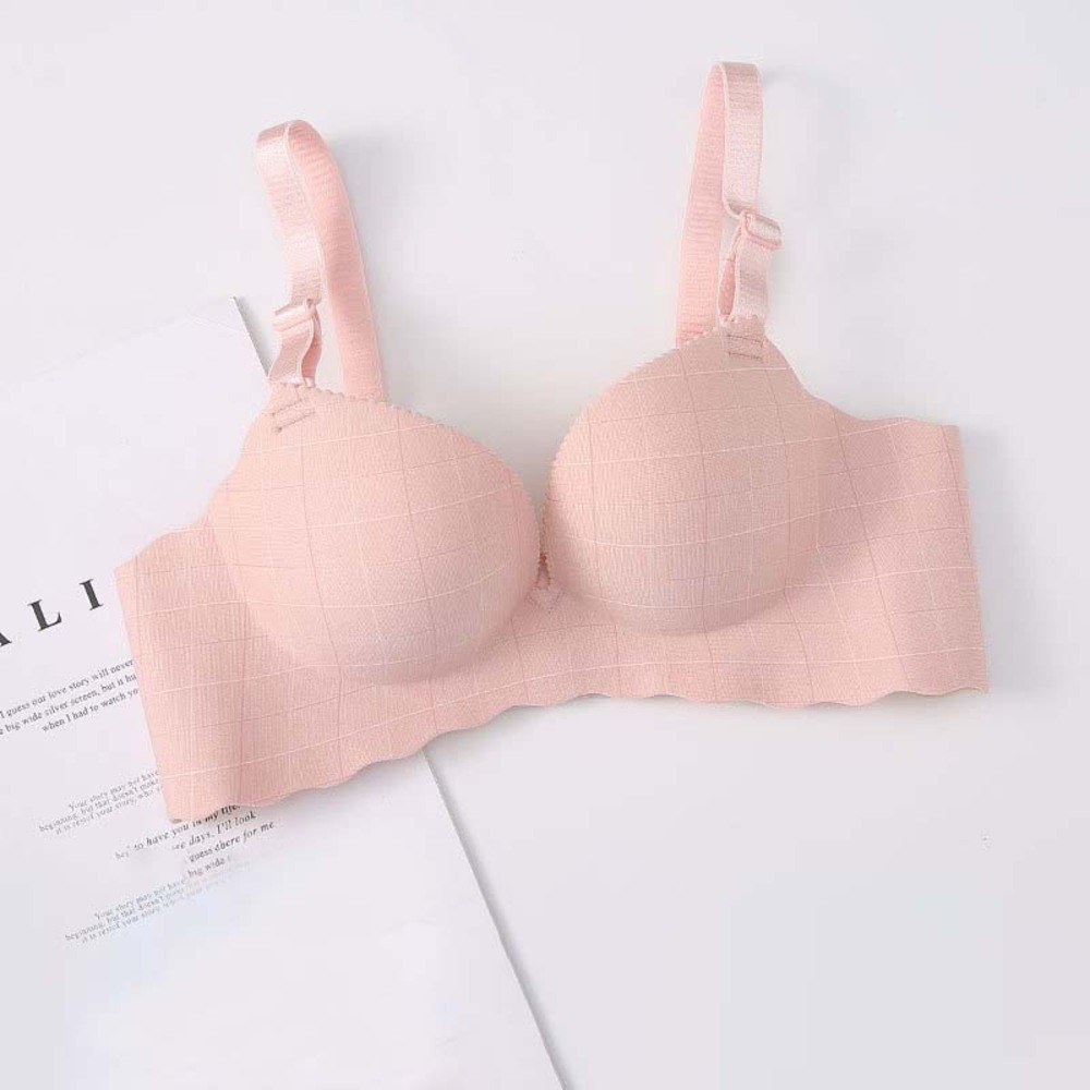 Yahoo!オークション - ピンク 38/85AB ブラジャー チェック柄 かわい...