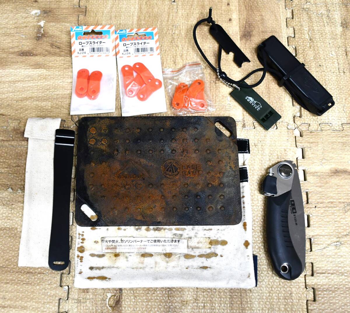 Yahoo!オークション - OY11-24【現状品】キャンプ アウトドア用品 大量...