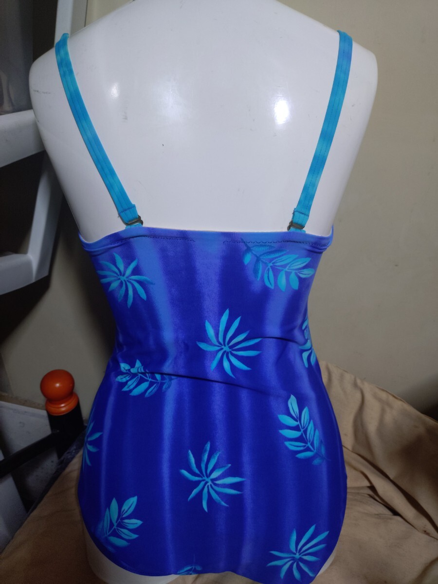 Yahoo!オークション - M3213 EVA セレブなブルー系ワンピース水着 EU40...